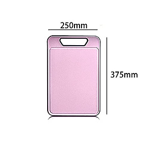 GULRUH Wood Cutting Boards for Kitchen, Cutting Board Kitchen Wheat Straw TPR Cutting Board Juice Trough Non-Slip Cutting Board BPA Free Dishwasher Safe Oil-Free and Durable Kitchen Tool (Color : Bei