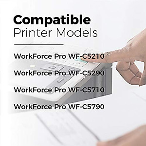MYCARTRIDGE Remanufactured Ink Pack Replacement for Epson 902 902XL Cyan Work with Workforce Pro WF-C5210 WF-C5290 WF-C5710 WF-C5790 1 Pack (V-Epson902XL-1C)