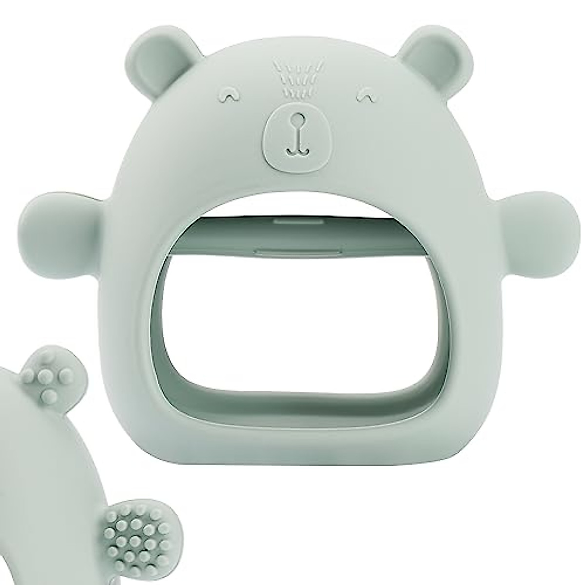 Teething Toys for Babies 3+ Months, AEOLZ Infants Anti-Drop Silicone Baby Mitten Teether Toy for Soothing Sore Gums, Baby Teething Relief Sucking Needs Chew Toy, BPA Free