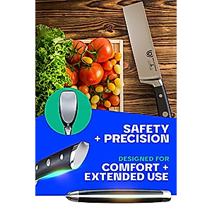 Dalstrong Gladiator Elite Series Forged High Carbon German Steel Produce Kitchen Knife, 6 Inches, Sheath Included