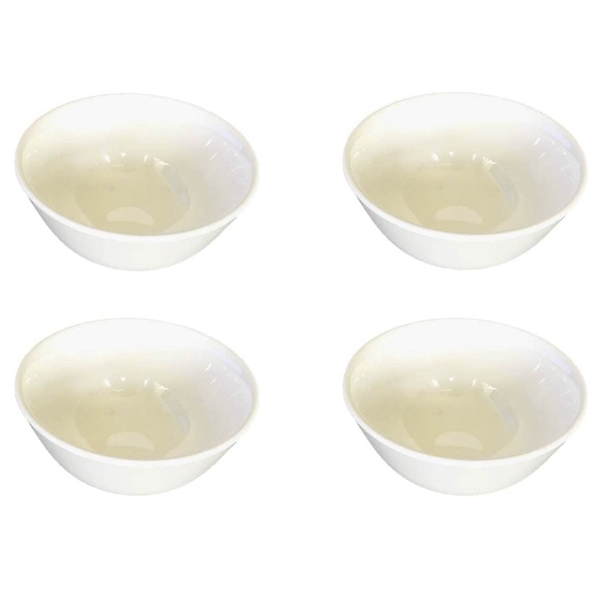 Z-Moments Melamine Round Soup Rice Bowls Set, 4-5/8" dia. X 2-1/4" H (10 oz), Off White (24, 4-5/8" dia. X 2-1/4" H (10 oz))
