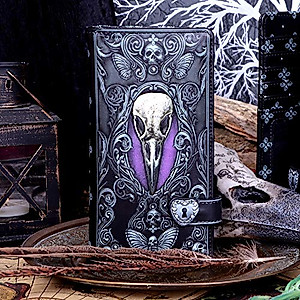 Nemesis Now B5117R0 Edgar Allen Poe Nevermore Raven Purse, PU, Black, 18.5cm