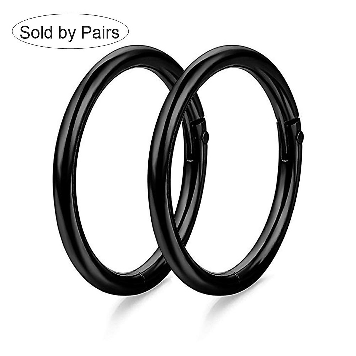 Stainless Steel 16G Seamless Hinged Hoop Nose Ring 8mm Cartilage Tragus Lip Snug Body Piercing Jewelry