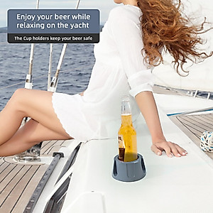 Anti-Spill Cup Holder, Drink Coaster Fits Drink for RV Home Office Outdoors with Anti-Slip Mat and Magnetic Pad