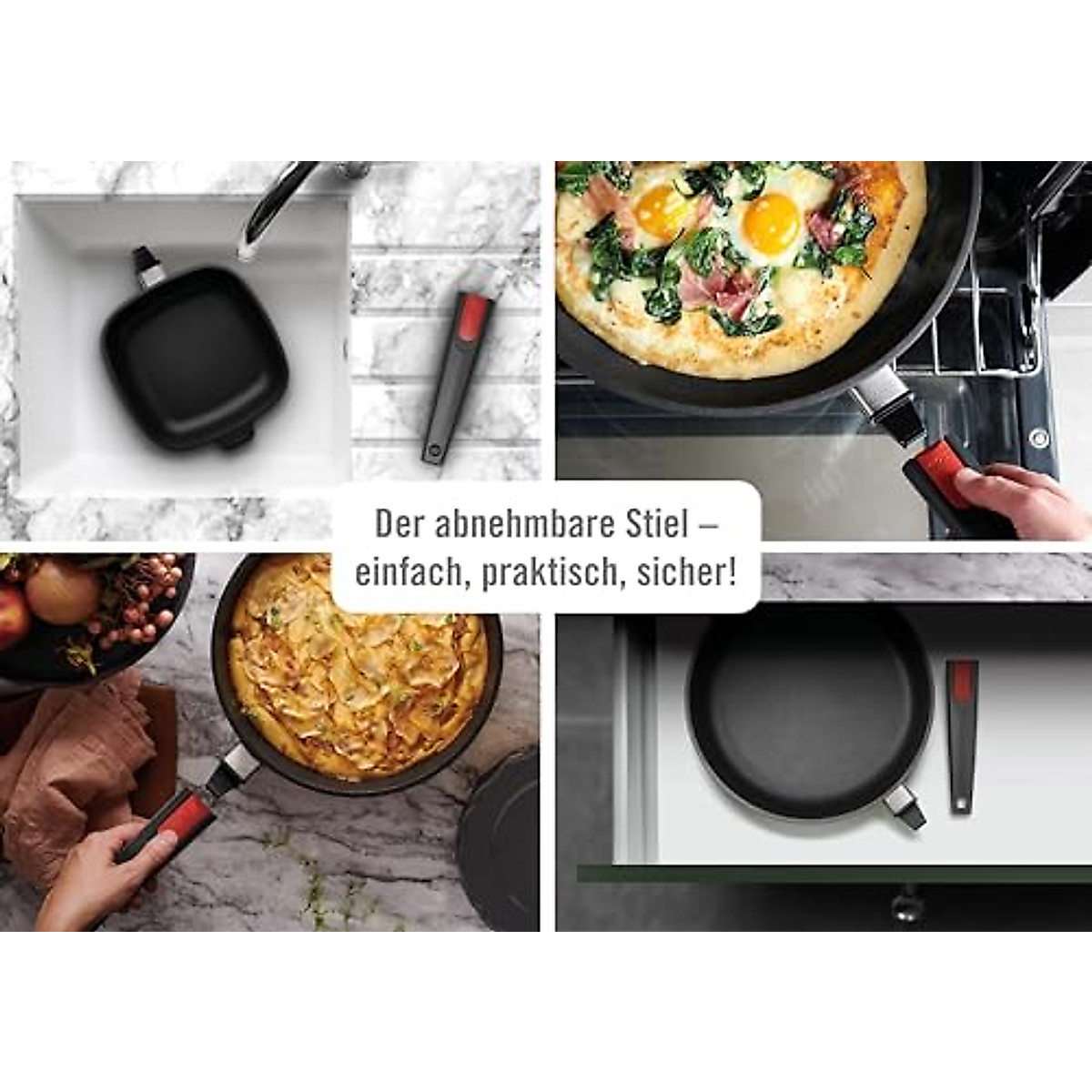 Woll Nowo 28 cm Saute Pan with Detachable Handle