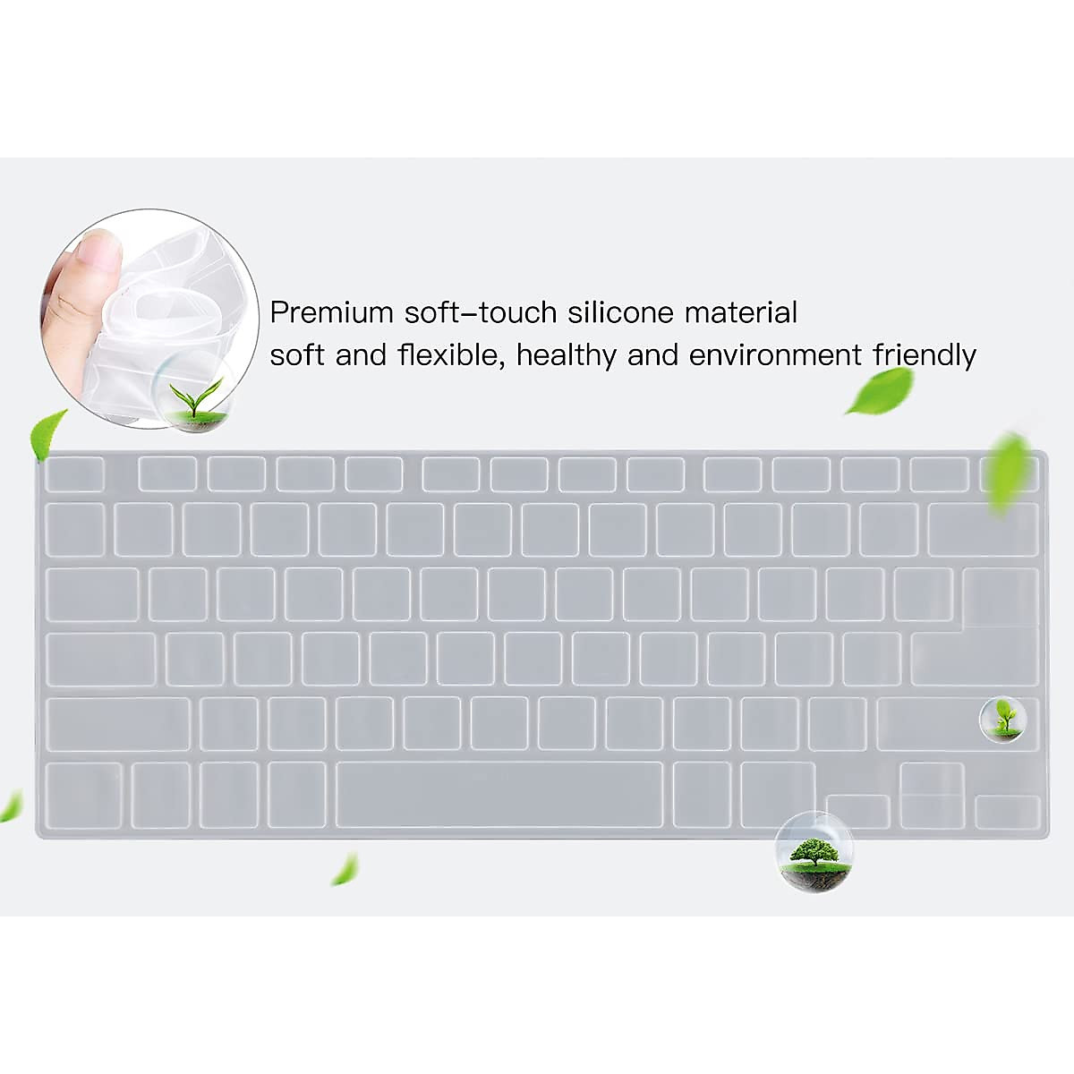 Keyboard Cover for ASUS ROG Zephyrus G14 G15 GA402 G402RJ GA503 GA503 GA503QR GA503QS GA503QM, ROG Zephyrus M16 GU603HM, TUF Dash F15 FX516PR FX516PM TUF516PE TUF516PR, ASUS ROG Flow X13 GV301QH,Clear