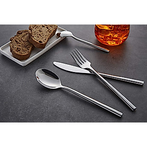 Annova Silverware 20 Set PCS Set Forged Premium Stainless Steel/Flatware - 4 x Dinner Forks, 4 x Salad Forks, 4 x Dinner Knives, 4 x Dinner Spoons, 4 x Dessert Spoons - Service for 4