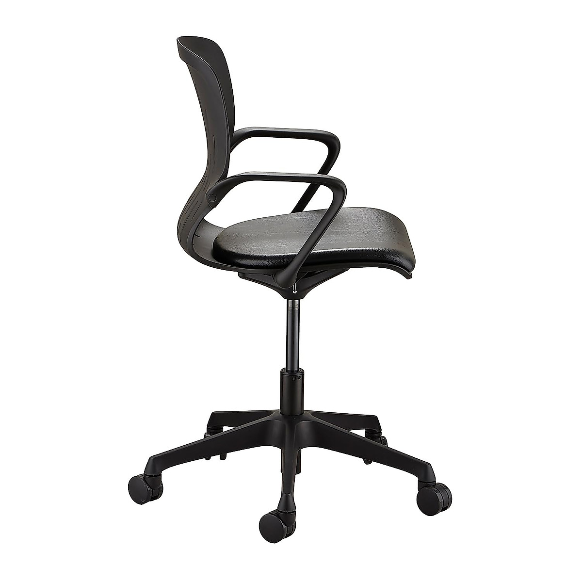 Safco Products Shell Height-Adjustable Desk Chair, White