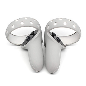 Birtom Touch Controller Grip Cover for Oculus Quest 2, Silicone Skin Protective Cover Accessories (Black) (Renewed)