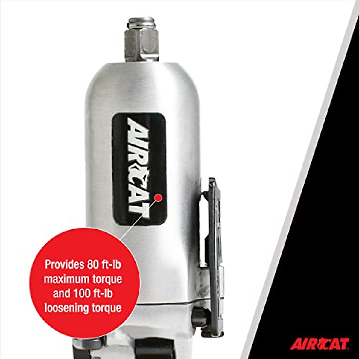 AIRCAT Pneumatic Tools 1320: 3/8-Inch Butterfly Impact Wrench with Built-In Air Inlet100 ft-lbs