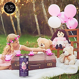 Berry Cotton Candy Childrens Tea by La Tea Dah | Caffeine Free Tea for Kids | Red Rooibos Tea w/Blueberry and Lavender | Unsweetened Dessert Tea | Candy Land Blueberry Tea (12 Decaf Tea Sachets)