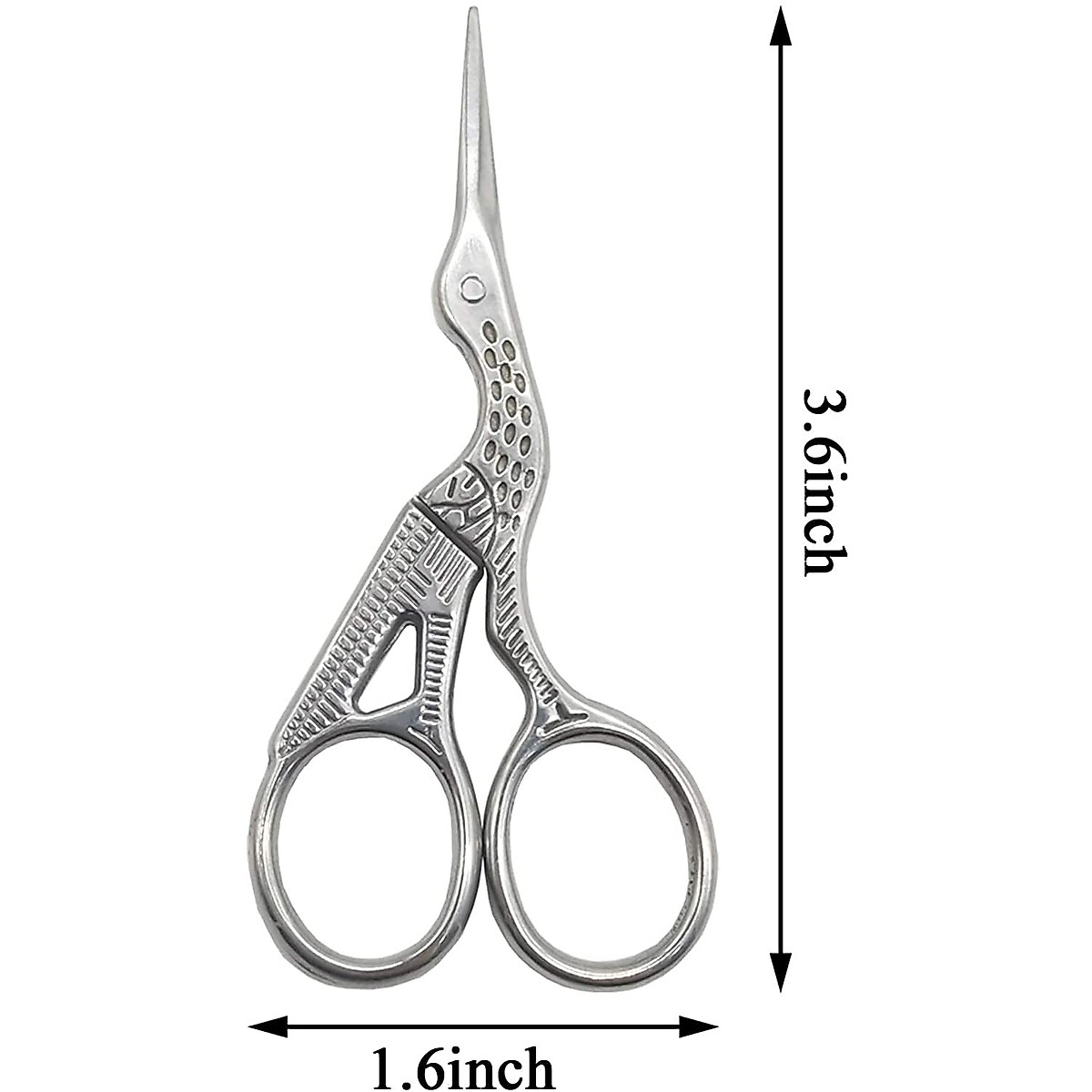 YOOHUA 6PCS Stork Scissors, Crane Design Sewing Scissors Stainless Steel Tip Dressmaker Shears DIY Tools for Embroidery, Craft, Needle Work, Art Work