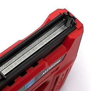 Arrow ET501F Corded 5-in-1 Professional Electric Staple and Nail Gun, Wire Stapler, and Brad Nailer for Upholstery, Framing, Insulation, Crafts, Fencing, and Cable, Black/Red