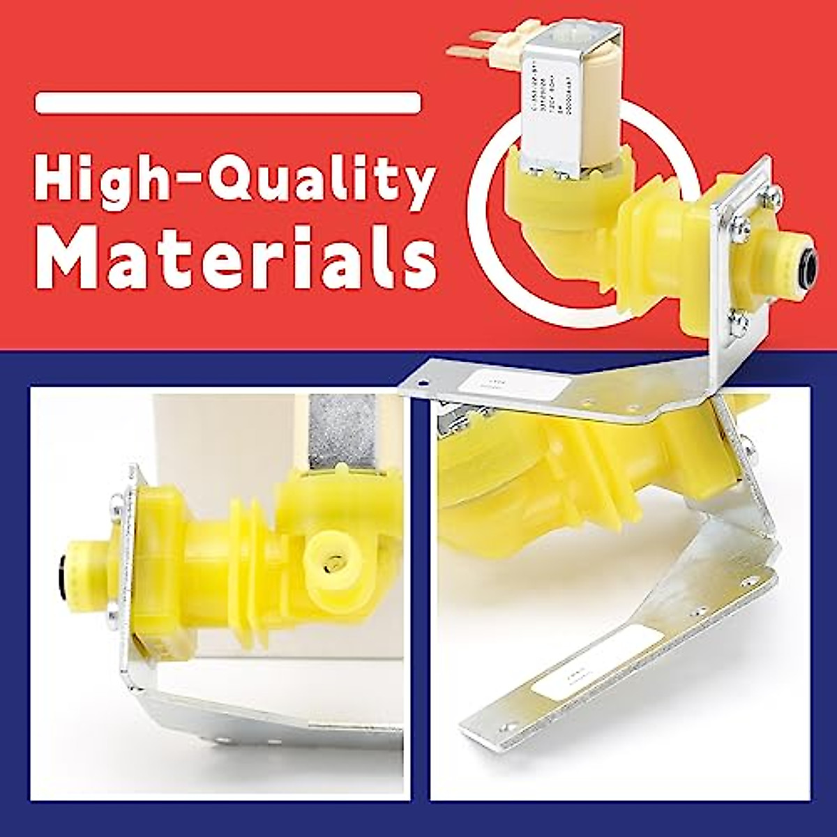 Upgrade 000008483 000009120 Freezer Water Inlet Valve, Compatible with Manitowoc Ice Machines, 000008487 IH9123 33129026 Water Inlet Valve, 120V 60Hz Inlet Valve kit