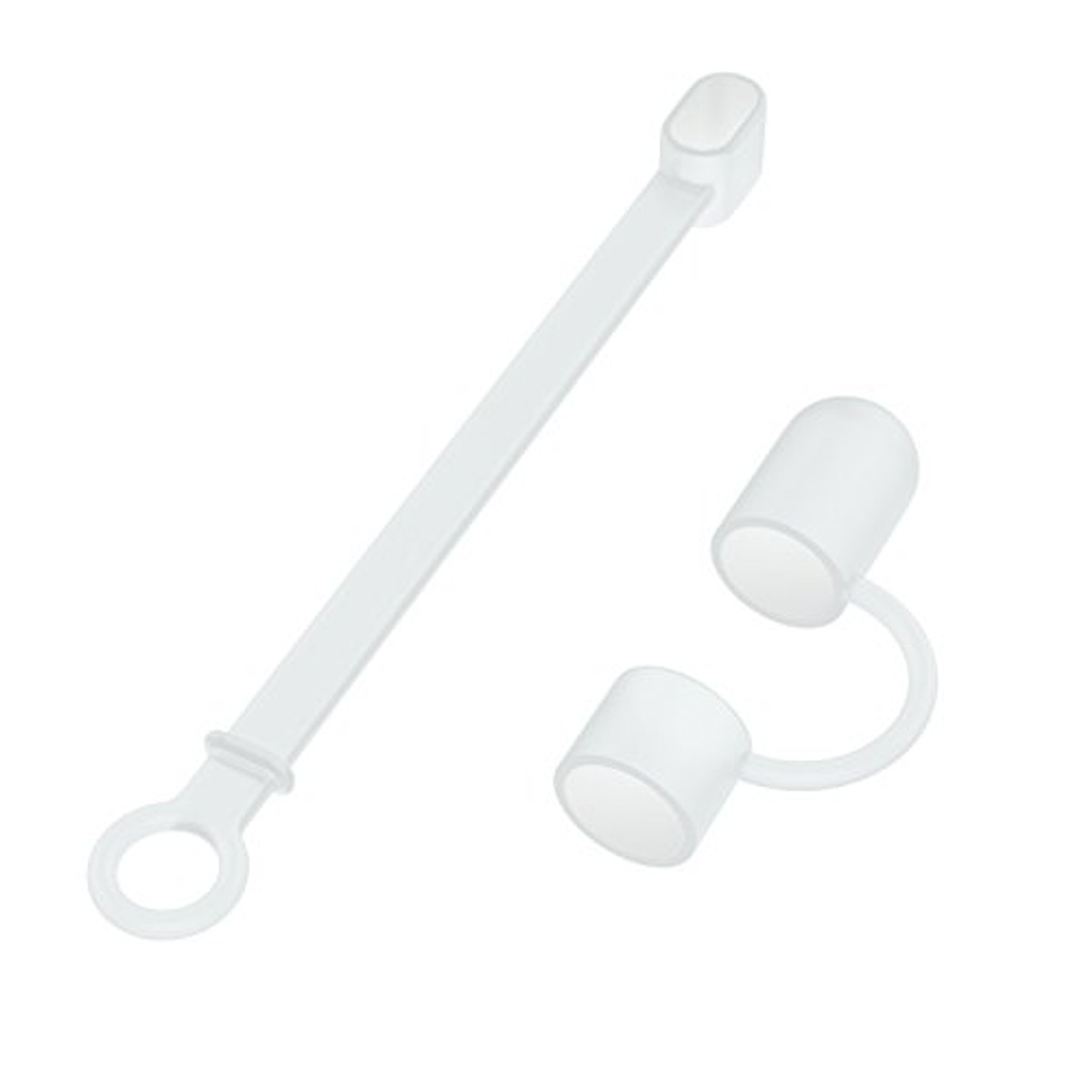 MoKo Pencil Cap Holder Fit Apple Pencil 1st Generation, USB Cable Tether and Pencil Cap, Fit New iPad 10th Generation 2022, iPad 9th/8th/7th/6th Gen, iPad Mini 5,White