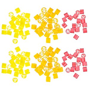 300pcs Clothing Tag Buckle Hanger Tags Plastic Number Tag Size Markers Size Tag Hanger Markers Clothing Size Circle Rings Hangers Tags Marker Size Display Circles Plastic Ring