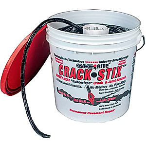 10 lb. 125 ft. Medium Black Permanent Blacktop Crack Filler