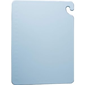 San Jamar CB152012BL CB152012 Cut-N-Carry Co-Polymer Cutting Board, 20" Length x 15" Width x 1/2" Thick, Blue