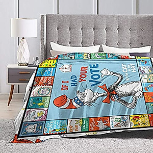 Flannel Blanket Super Soft Fuzzy Plush Fleece Microfiber for Bed/Couch