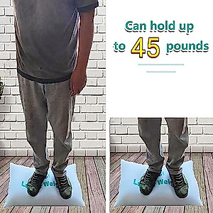 2PCS Pool Weights for Ladders, Pool Step Weights for Above Ground Pools, Pool Stair Weights for Pool Steps with Sandless Design, Work with Above Ground and in-Ground Pool Steps