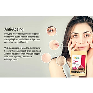 Herbs Botanica Rose Petal Powder Organic For Face Mask DIY masks | Skin Care, Aromatherapy | Natural and Chemical Free | No Added Preservatives or Colors 100g / 3.52 oz