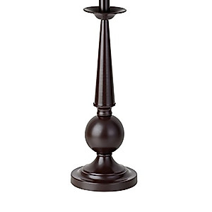 Globe Electric 12398 Set of Two 27" Table Lamps, Bronze Finish, Beige Shades