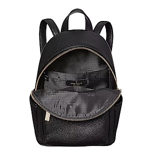 Kate Spade New York Women's Leila Pebbled Leather Mini Dome Backpack Bag, Black