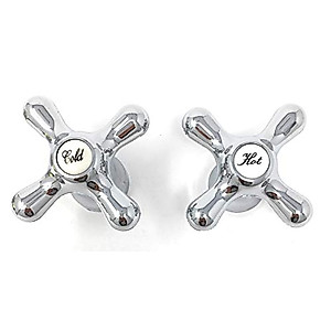 Chromed Surface Two-Handle Tall Stainless Steel Spout Kitchen Faucet [3015 PC] ADA 8-Inch Center Hole Plastic Body, Ideal for RV's or Rental Apartment Buildings, No Lead