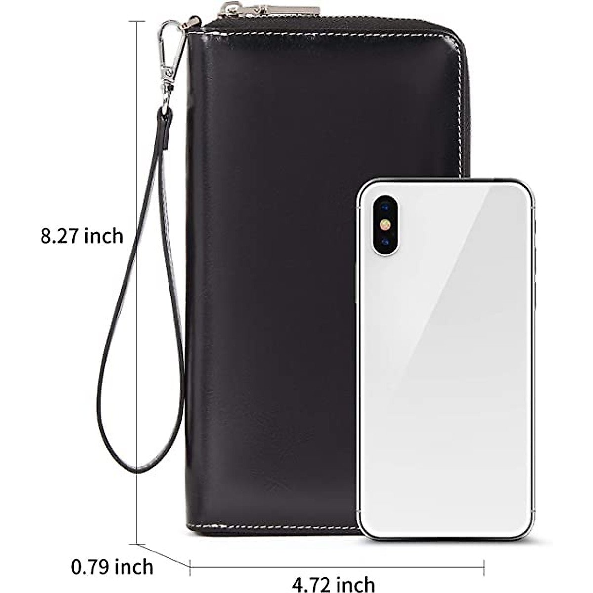 BOSTANTEN Womens Leather Wallets RFID Blocking Large Capacity＆Leather 15.6 inch Laptop Backpack Computer Bag