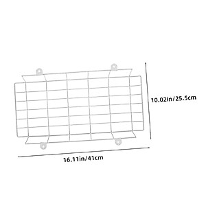 PAMINGONO 2pcs School Evacuation Sign Exit Sign Wall Covers Safety Sign Wire Guard Wire Exit Sign Cage Emergency Signal Damage Stopper Exit Sign Wire Guard Exit Light Protector Iron White