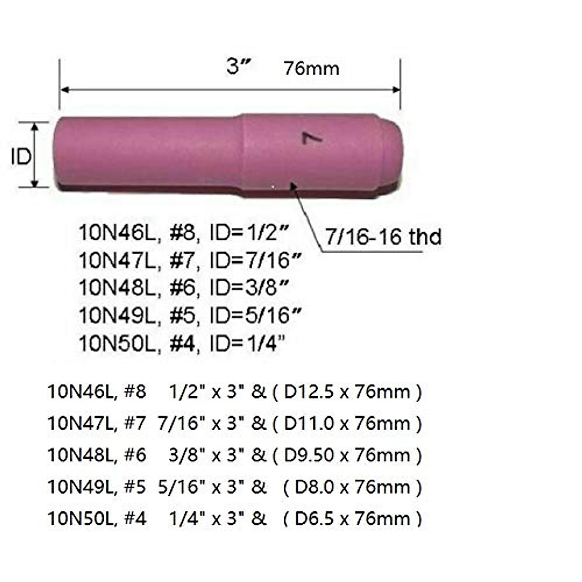 RIVERWELD 22pcs TIG Collet Bodies 10N30 10N31 10N32 10N28 406488 Collets TIG Back Caps 57Y02 57Y03 57Y04 Alumina 10N46 10N47 10N48 10N49 Cup Gasket 18CG Kit Fit WP 17 18 26 TIG Welding Torch