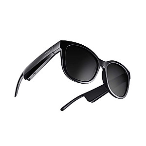 Bose Frames Soprano, Smart Glasses, Bluetooth Audio Sunglasses, with Open Ear Headphones, Cat-Eye, Black