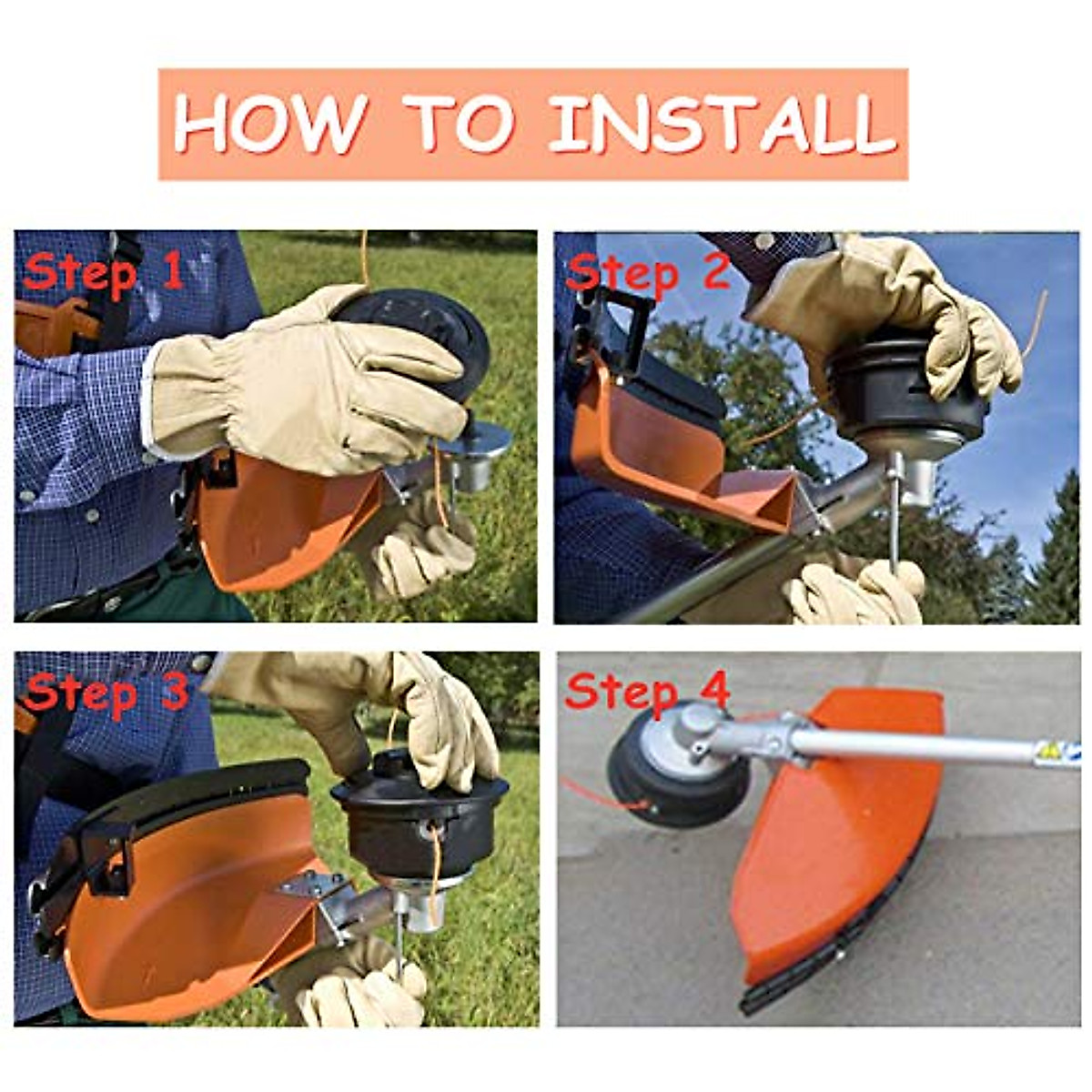 AILEETE 25-2 Bump Feed Trimmer Head 4002 710 2108 for Stihl FS55 FS55R FS56 FS56RC FS70 FS70R FS80 FS85 FS90 FS90R FS91R FS94R FS100RX FS110 FS111RX FS120 FS130 FS131 FS240, Replaces 4002 710 2191