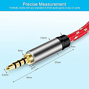 3.5mm Splitter Microphone and Audio Cable 1FT, sikaite 3.5mm Headphone Splitter 1 to 3-Way 3.5mm (1 / 8 inch) trrs Male to 3-Hole Female Cable, 3.5mm trrs 1 to 3-Way Splitter Cable