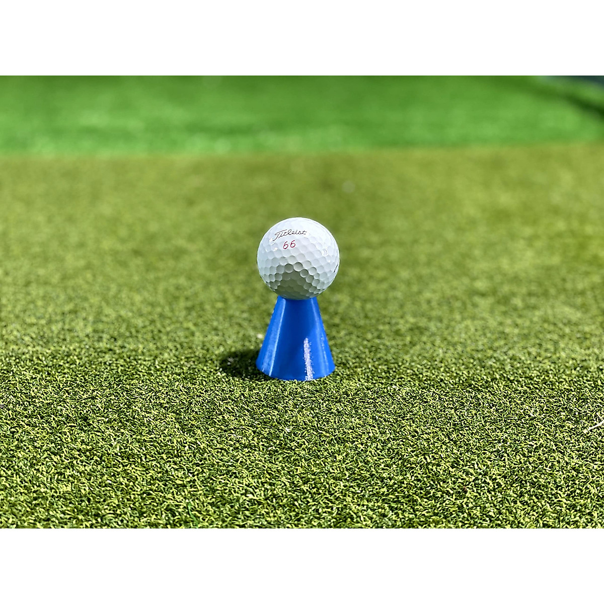 Kreative Dilla Designs KDD Golf Mat Tees, Golf Simulator Tees, Winter Golf Tees (Pack of 10), Blue, Large