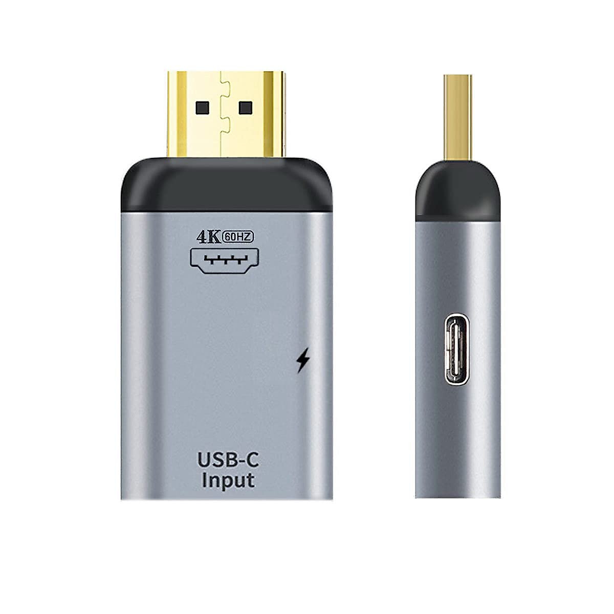 Chenyang USB-C Type-C Female Source Input HDMI Male Output 4K 60Hz 1080P Adapter with PD Power Port for Phone & Laptop