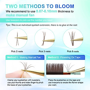 NAGARAKU Eyelash Extensions Dark Brown Color 0.15mm C curl 7-15mm Mix Tray Individual Lashes Classic Faux Mink Volume 20 rows Soft Light