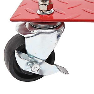 3" Auto Dolly Wheel Dolly New Car Dollies Wheel Tire 12 x 16" Repair Slide Red Total 4000 Lbs - 1000 Lbs Each Set of 4