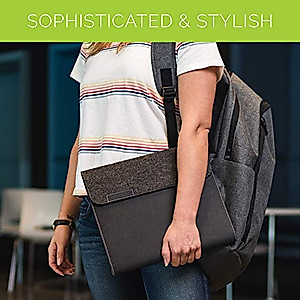 Rocketbook Smart Notebook Folio Cover - 100% Recyclable, Biodegradable Cover with Pen Holder, Magnetic Clasp & Inner Storage - Dark Matter Black, Letter Size (8.5" x 11")