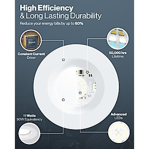 Sunco 24 Pack 4 Inch LED Can Lights Retrofit Recessed Lighting, Selectable 2700K/3000K/3500K/4000K/5000K Dimmable, Baffle Trim, 11W=40W, 660 LM, Replacement Conversion Kit, UL