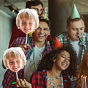 Big a Head on Stick Custom Cardboard Cutout Personalized Head Cutouts Fans Customized Face Photo Pictures Cut Out for Bachelorette Party Birthdays Graduatation 3PCS Different Head