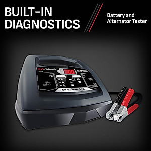 Schumacher Electric SC1308 Fully Automatic Jump Starter & Battery Charger for Motorcycle, Power Sport, Lawn Tractor, Car, SUV, Truck & Boat Batteries, 100 Cranking Amps, 6-Volt, 12-Volt, Black, 1 unit