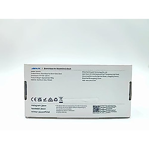 JSAUX Stand for Official Steam Deck Dock and Steam Deck/ROG Ally with Case, Frosted Aluminum Alloy Playstand for Steam Deck, Anti-Slip Holder for Valve Steam Deck/ASUS ROG Ally