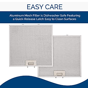 Broan-NuTone BW5030SSL Stainless Steel LED 30-inch Wall-Mount Convertible Chimney-Style Range Hood with 3-Speed Exhaust Fan and Light