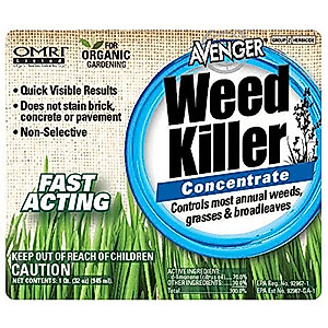 Avenger Organics, Avenger Weed Killer Concentrate, for Organic Gardening, 32 oz