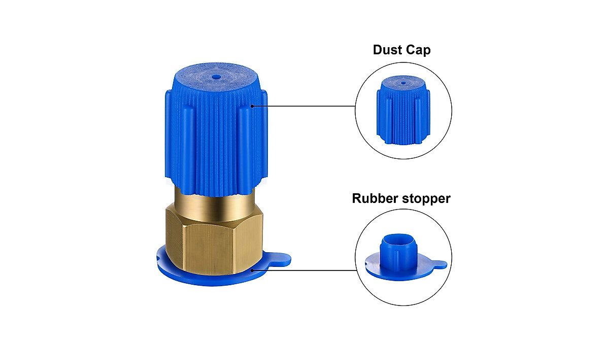 Mudder 4-Piece R-12 to R-134a Retrofit Kit for Vehicle A/C Conversion