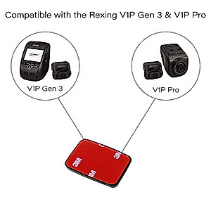 REXING Adhesive Mounts V1P 3rd Gen and V1P Pro Dash Cam