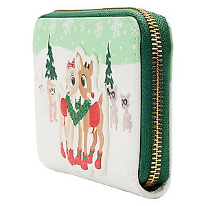 Loungefly Rudolph the Red Nosed Reindeer Merry Couple Zip Around Wallet