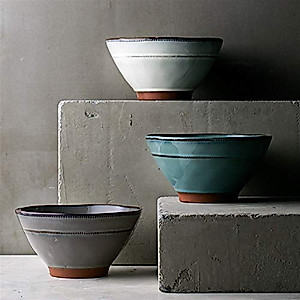 Salad bowl Ceramic Dishware Food Steak Stunning Plate Household Fresh Fruit Salad Bowl Plate Porcelain Dinnerware Soup bowl (Color : C)