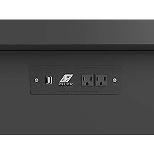 AFI Monroe Murphy Bed Chest with Charging Station, Queen, Grey